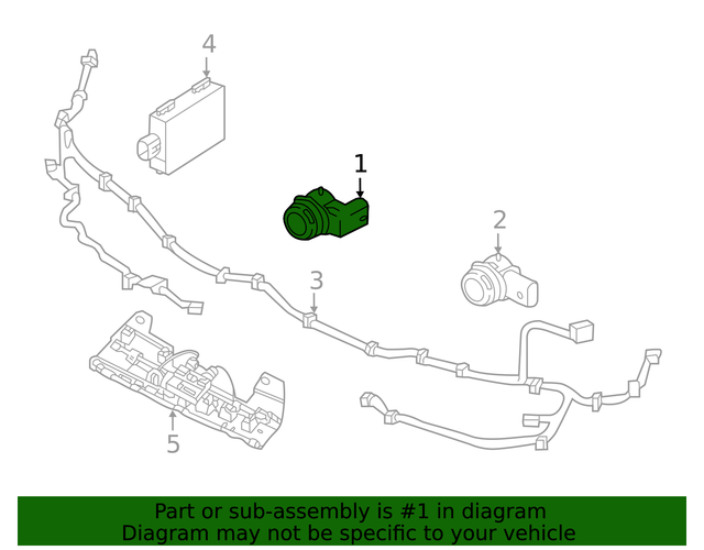 19-2020 VOLVO S60 V60 XC40 FRONT PARKING SENSORS FULL SET (4) 32209488 ...