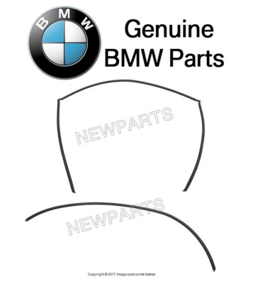 For BMW E39 5-Series M5 Pair Set of Two Rear Windshield Moulding Trim ...