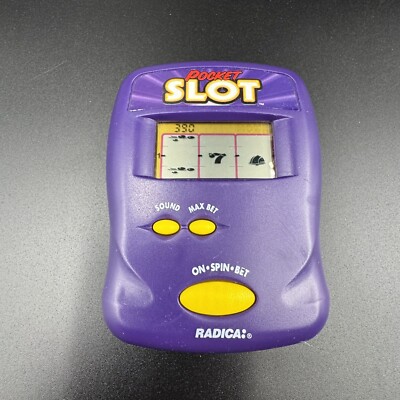 Radica Purple Pocket Slot Electronic Handheld Game Slot Machine Game ...