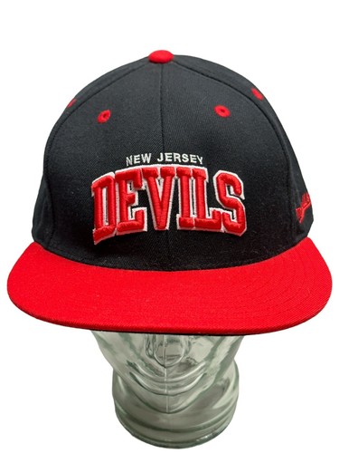 Vintage New Jersey Devils Hat Cap NHL 90's Mitchell & Ness Size 7 3/4 ...