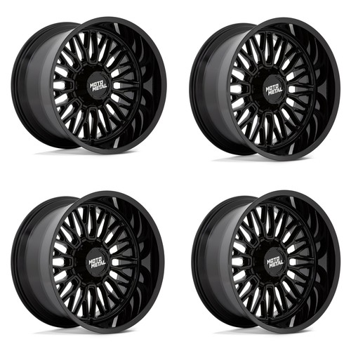 Set 4 Moto Metal MO809 Stinger 22x12 5x5 5x5.5 Gloss Black Wheels 22 ...