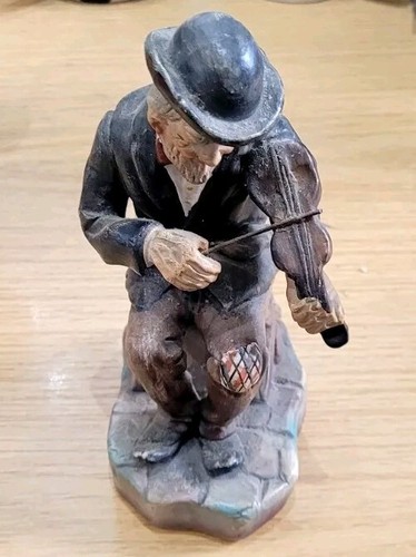 Vintage Fiddle Player Figurine Statue | eBay