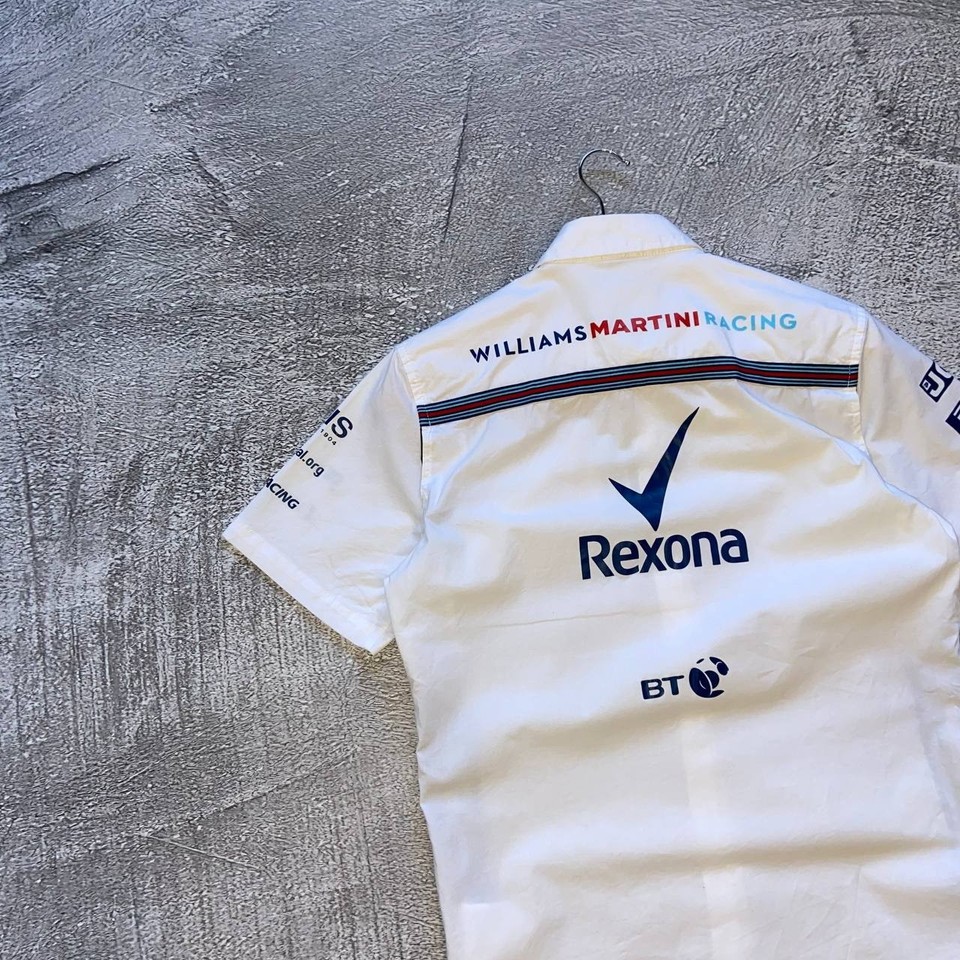 Williams Martini Racing F1 Shirt Size S White Teamwear Mercedes AMG ...