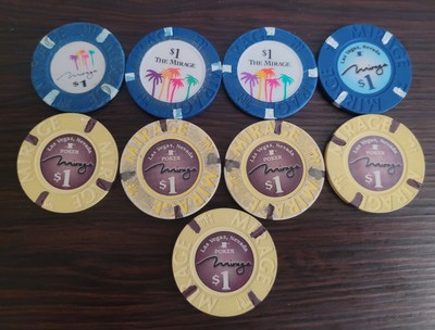 Mirage Casino Las Vegas, NV $1 Casino Chips Lot of 9 (4 Versions) | eBay