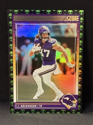 2024 Panini Score TJ Hockenson #101 Extraterrestrial Alien Emoji CASE ...