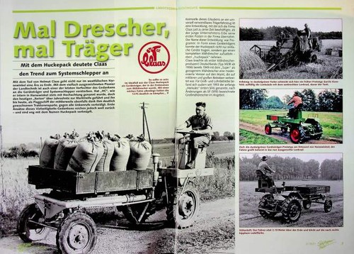 1) Schlepper Post 02/2021 - Claas Huckepack in einer - Modellreport ...