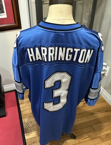 Reebok Authentic Stitched Joey Harrington #3 Detroit Lions NFL Jersey ...