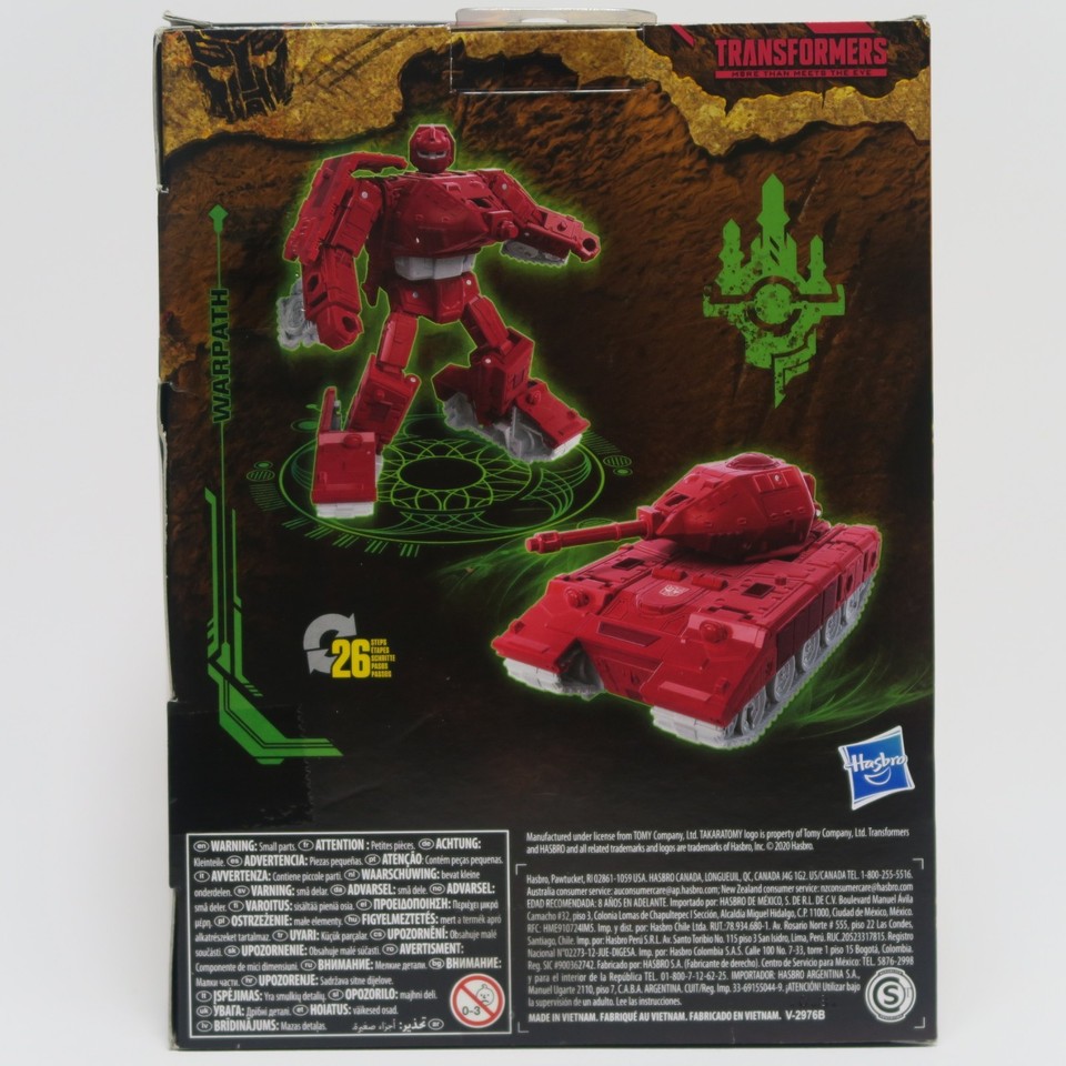 Transformers Warpath Autobot Hasbro Kingdom War for Cybertron Action ...