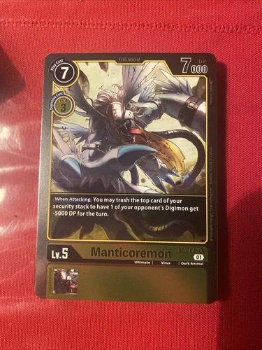 Digimon card game Double Diamond - Manticoremon BT6 - 041 | eBay
