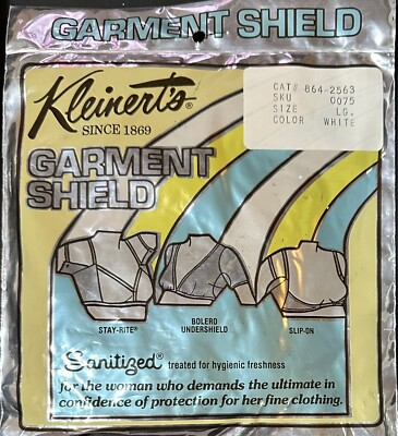 Garment Shields By Kleinert’s LARGE White Cotton Vinyl Lined NEW | eBay