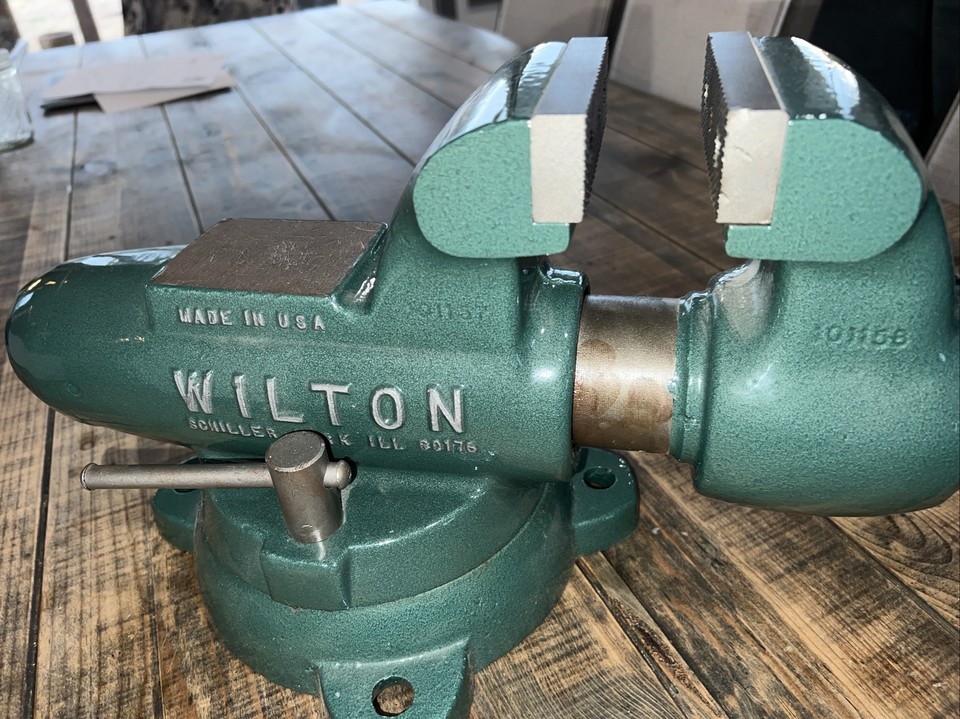 Vintage Wilton Bullet Vise 4.5 inch Jaws Swivel HD Vice Jaws Full ...