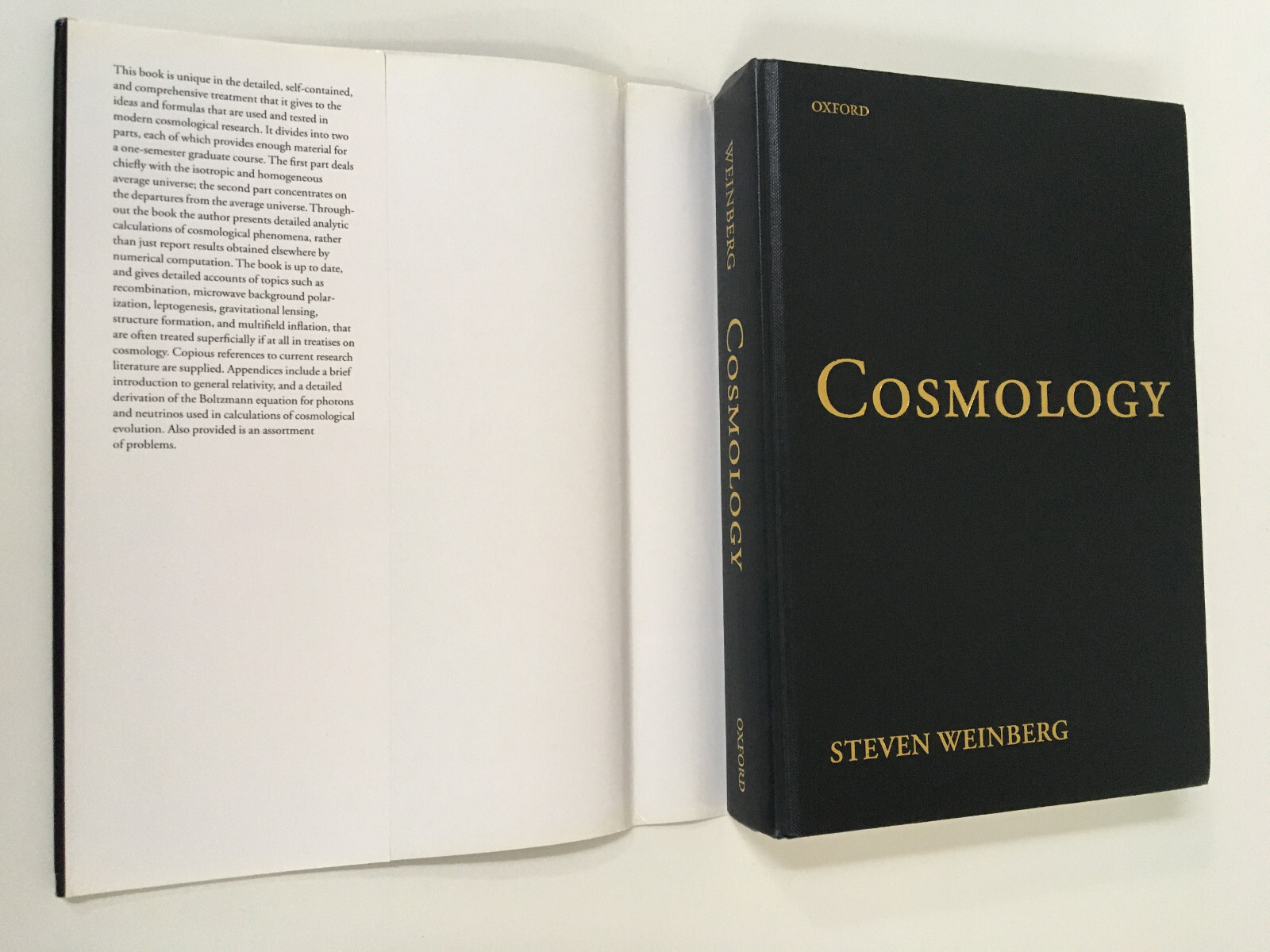 Cosmology by Steven Weinberg (2008, Hardcover) Oxford University Press ...