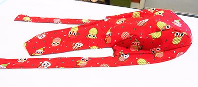 Margie's Doo-rags, Skullcaps Red Christmas Hootie Owl | eBay