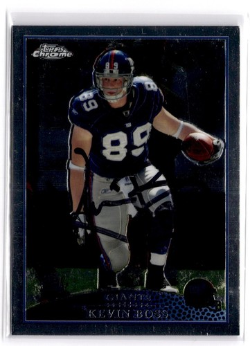 2009 Topps Chrome Kevin Boss #TC48 Hard Signed Auto New York Giants | eBay