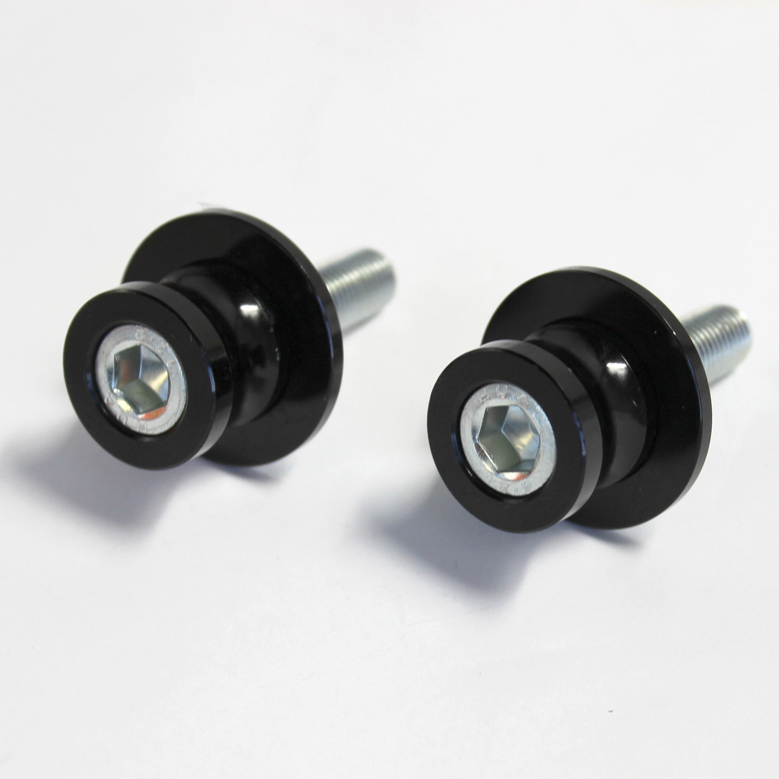 8mm CNC BLACK Swing Arm Sliders Spool For Suzuki GSXR GSX-R 600 750 ...