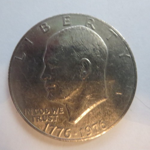 1776-1976 Eisenhower Liberty Bell Moon 1 Dollar No Mint Mark, Rare Coin ...