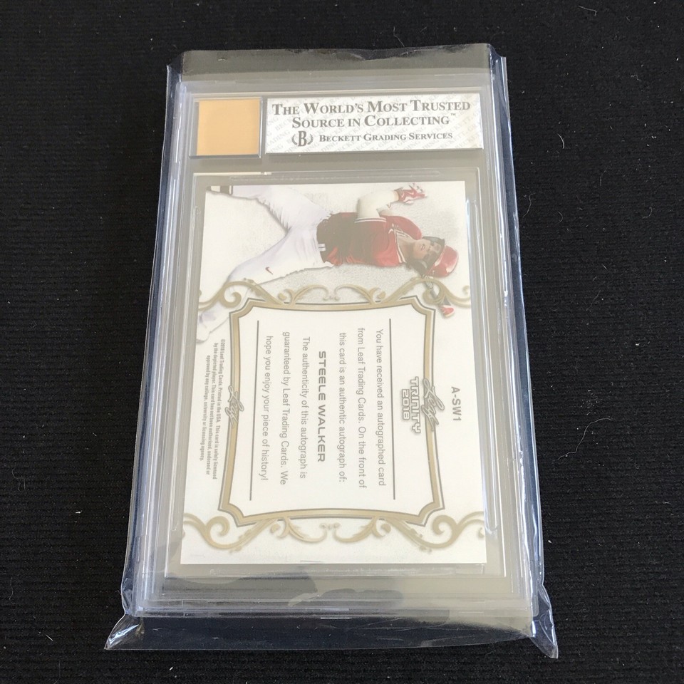 2018 Leaf Trinity Steele Walker Inscription Platinum Spectrum Auto 4/25 ...