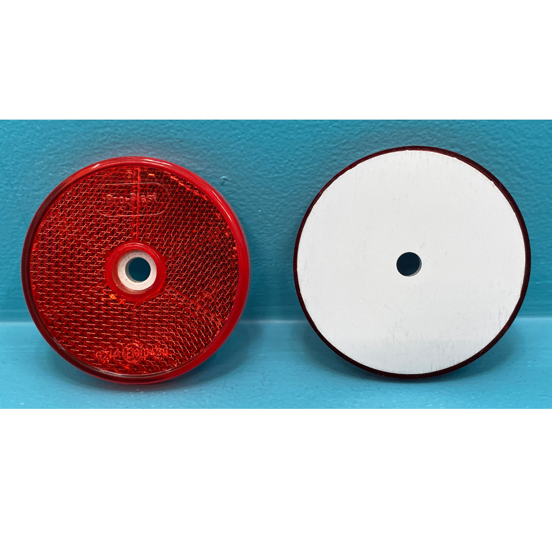 NARVA PROPLAST 60mm ROUND RED REAR REFLECTORS. SOLD IN PAIRS. | eBay