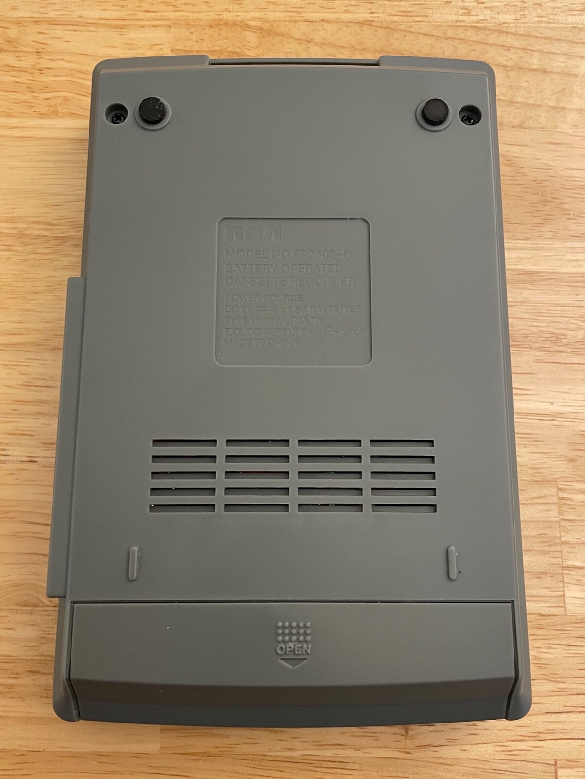 Portable RCA Cassette Player/Recorder RP3503-B - Tested, Read Below | eBay