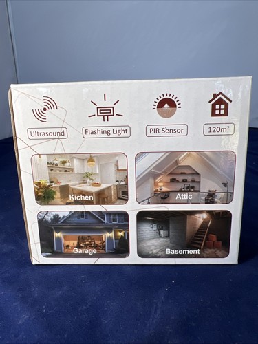 Qualirey UR02S BlackRed 1.5 Watts Ultrasonic Mouse Sentry With Manual ...