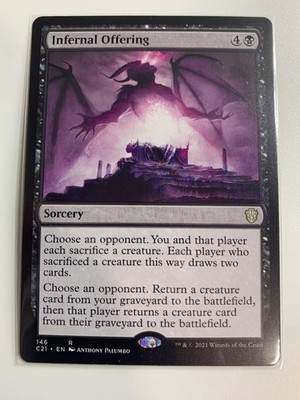 MTG - Infernal Offering - 146 C21 NM R | eBay Australia