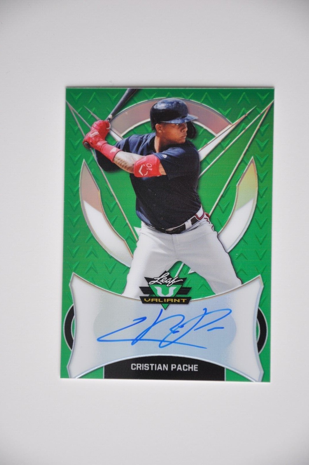 2019 Leaf Valiant Cristian Pache Auto Green Refractor 58/99 | eBay