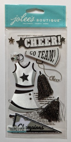 Jolee's Cheerleader Cheerleading Black & White Uniform Scrapbooking ...