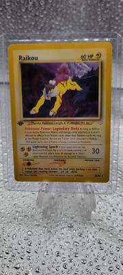 Raikou 1st edition Neo Revelation Regular Rare 22/64 Pokémon Card ...