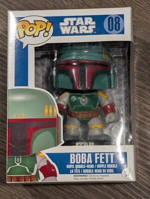 BOBA FETT Star Wars Funko Pop #08 Vinyl Figure/Figurine Bobblehead NEW ...