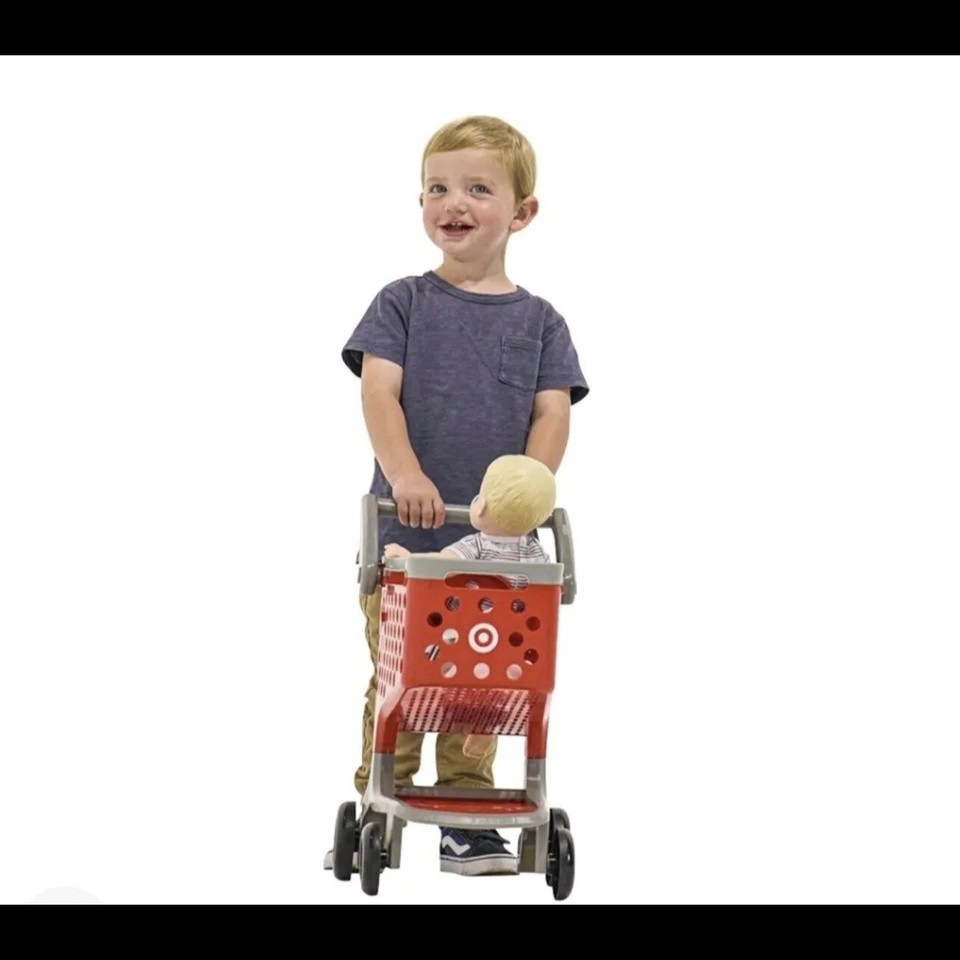 Target Toy Kid's Child Size Shopping Cart With Groceries Food Brand New ...