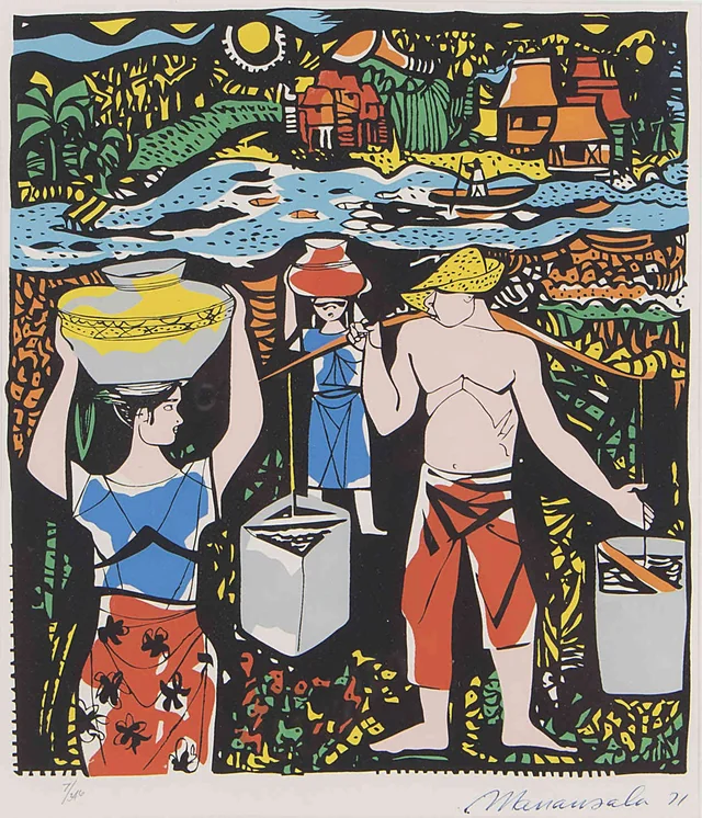 Vicente Manansala : Fish Vendors : Archival Quality Art Print 13x19 | eBay