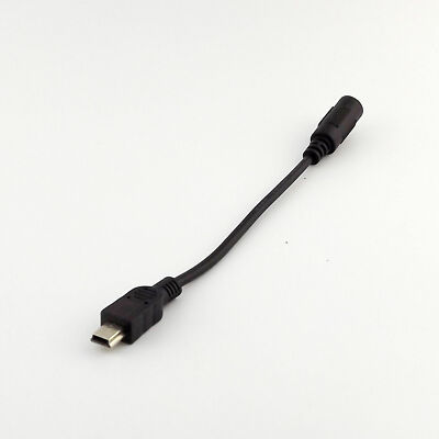 DC Power Supply Plug Adapter Female 5.5 x 2.1mm To Mini USB 5 Pin ...