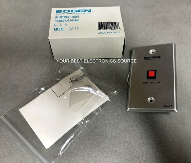 Bogen CA17 Call in Switch Push Button for sale online | eBay