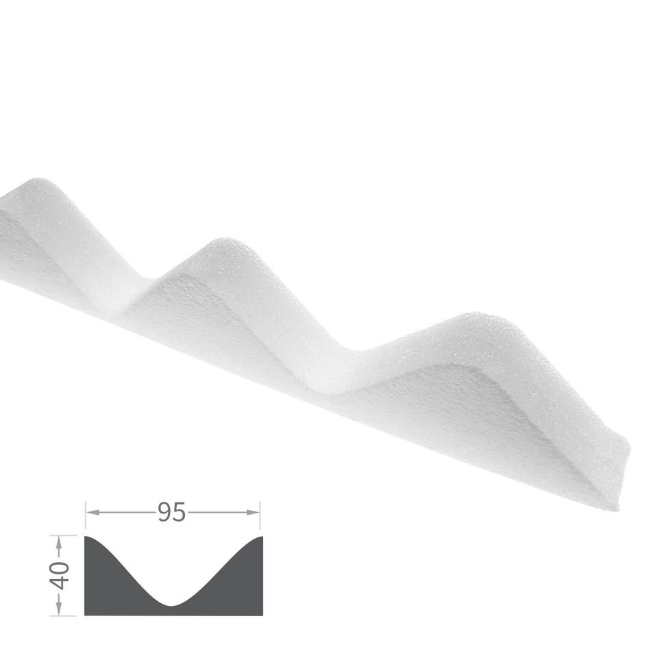 Corrugated Sheet Foam Filler Black & White Eaves Infill for Bitumen ...