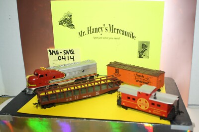 TYCO Santa Fe 4015 HO Train Set -Locomotive 2 cars and a caboose | eBay