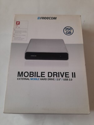 Freecom Mobile Drive II 250gb external hard drive 2.5" | eBay UK