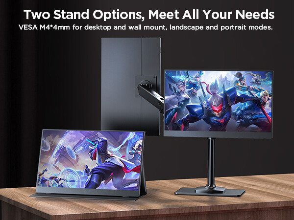 15.6" Portable Monitor 120HZ Screen QHD 100%sRGB For SAMSUNG DEX PS5 ...