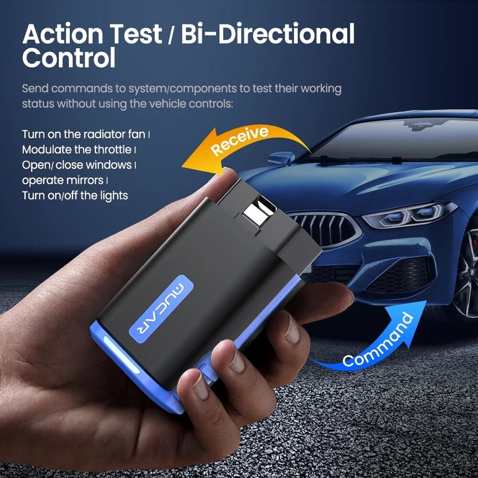 MUCAR DriverScan Bluetooth OBD2 Car Diagnostic Scanner Full System ...