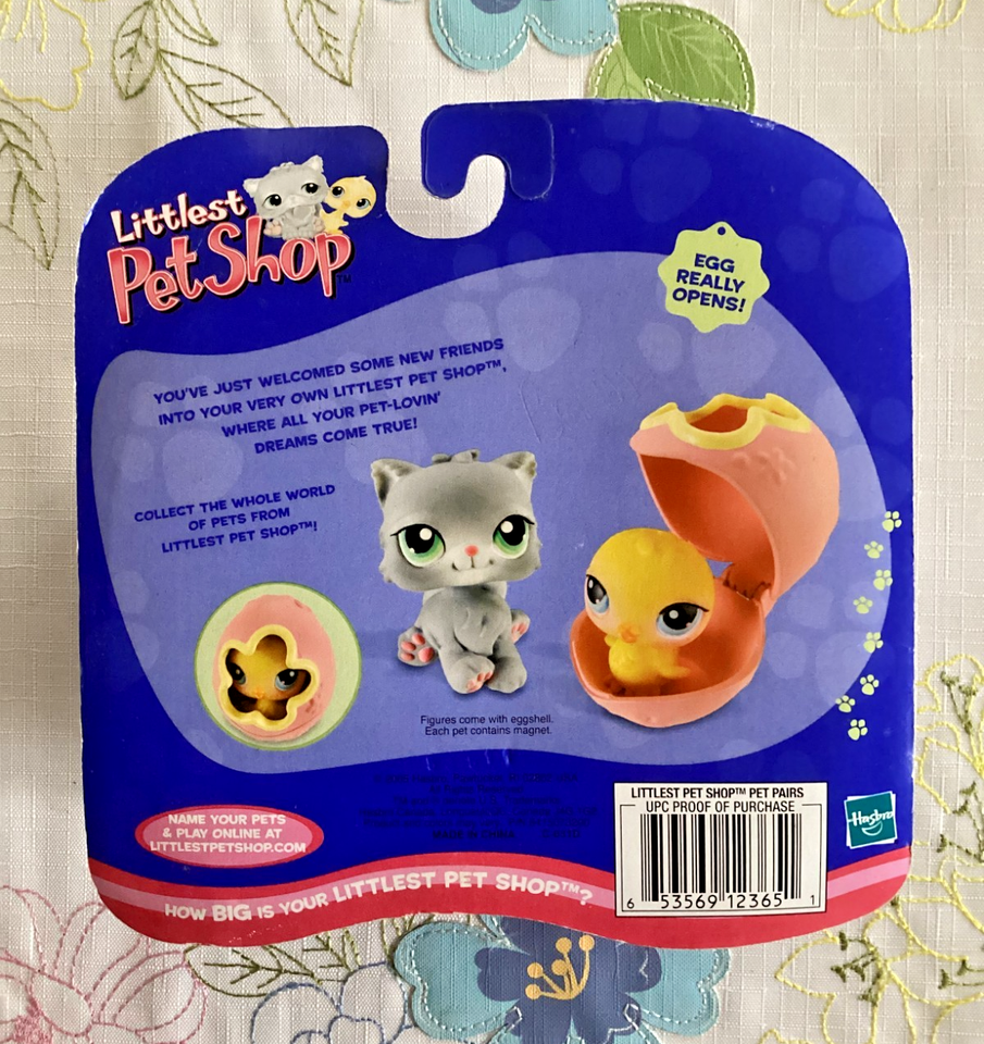 New Littlest Pet Shop LPS Persian Cat #81 Duck Chick with Egg #82 Pet ...