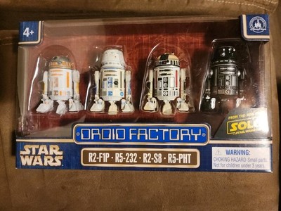 Star Wars Disney Droid Factory Solo Astromech 4 pack R2-F1P R5-232 R2 ...