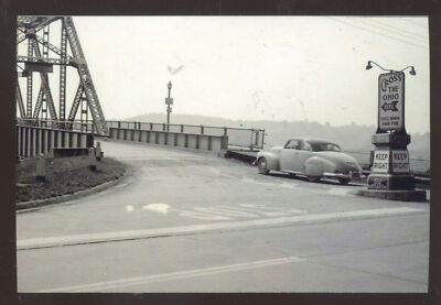 REAL PHOTO POMEROY OHIO BRIDGE 1940's CARS POSTCARD COPY | eBay