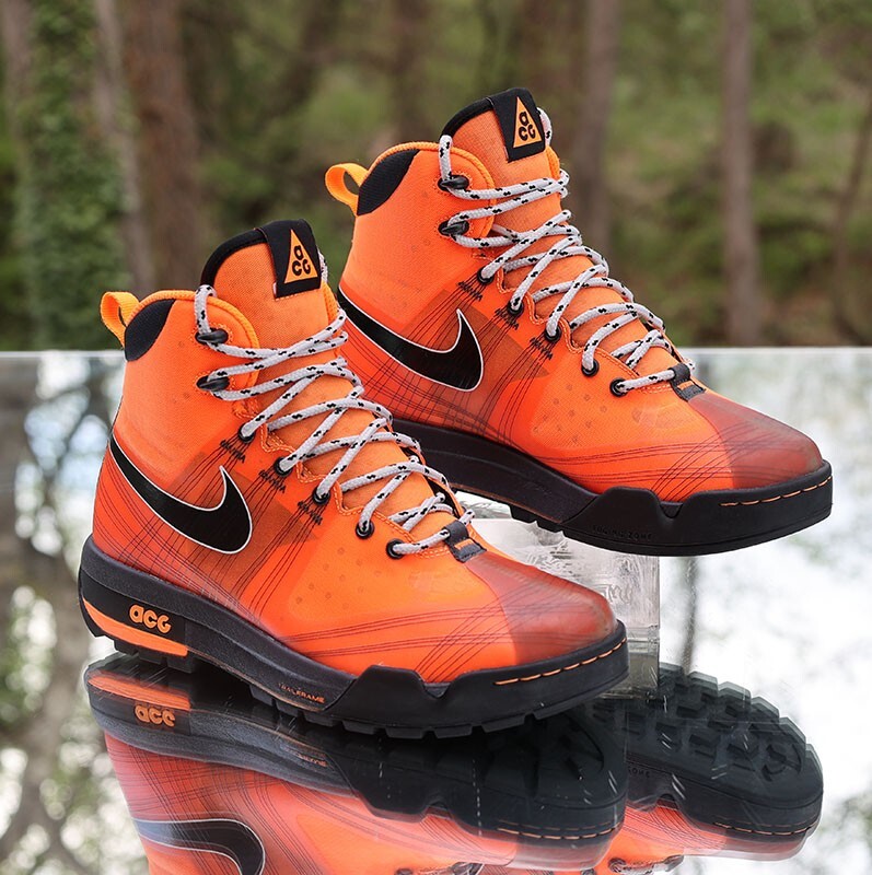 Nike ACG Ashiko Flywire Boot 2009 Men's Size 8 Orange Black Custom ...