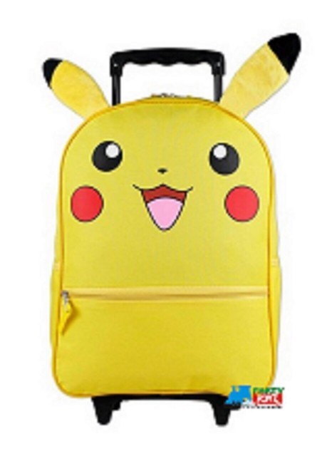 Pokemon Pikachu 3d Back to School Rolling Backpack - Anime Character ...