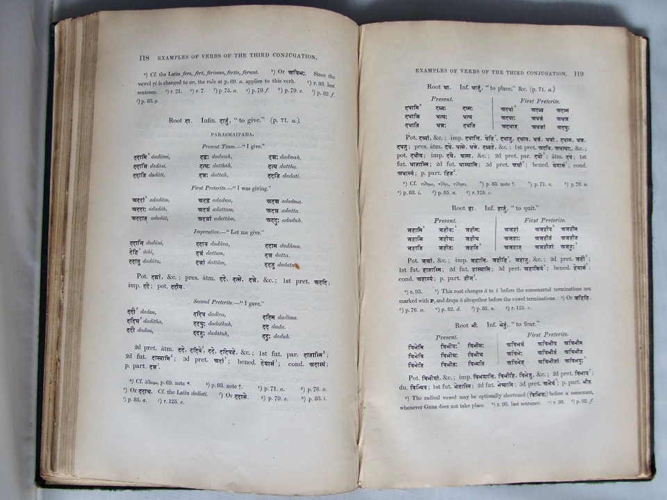 Monier Williams, An Elementary Grammar of the Sanscrit Language 1846 ...