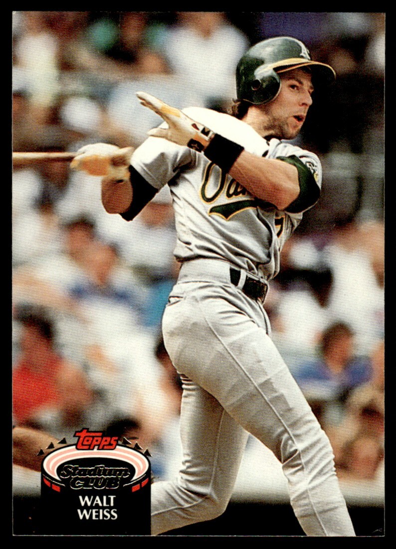 1992 Stadium Club #248 Walt Weiss Oakland Athletics | eBay