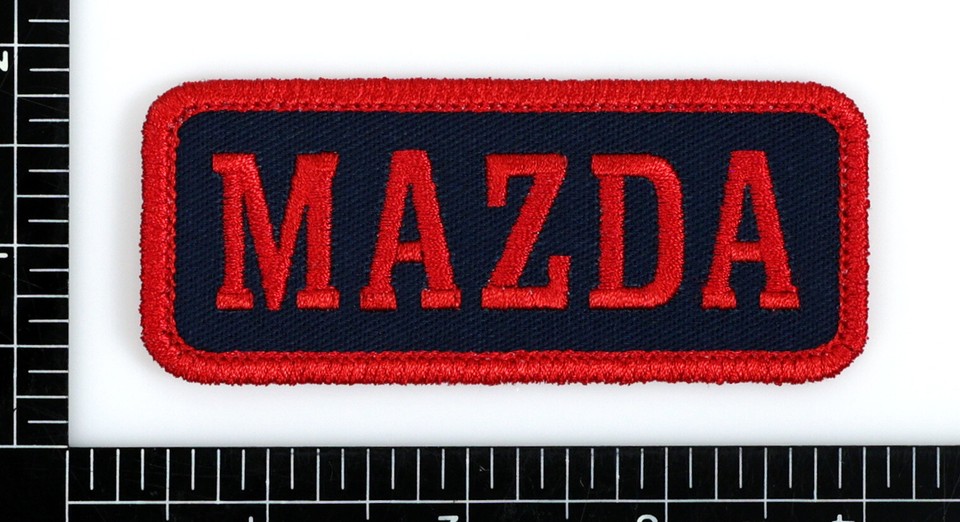 Mazda Embroidered Patch Black/Red Iron-On Sew-On for Jacket Backpack Hat Bag LG | eBay
