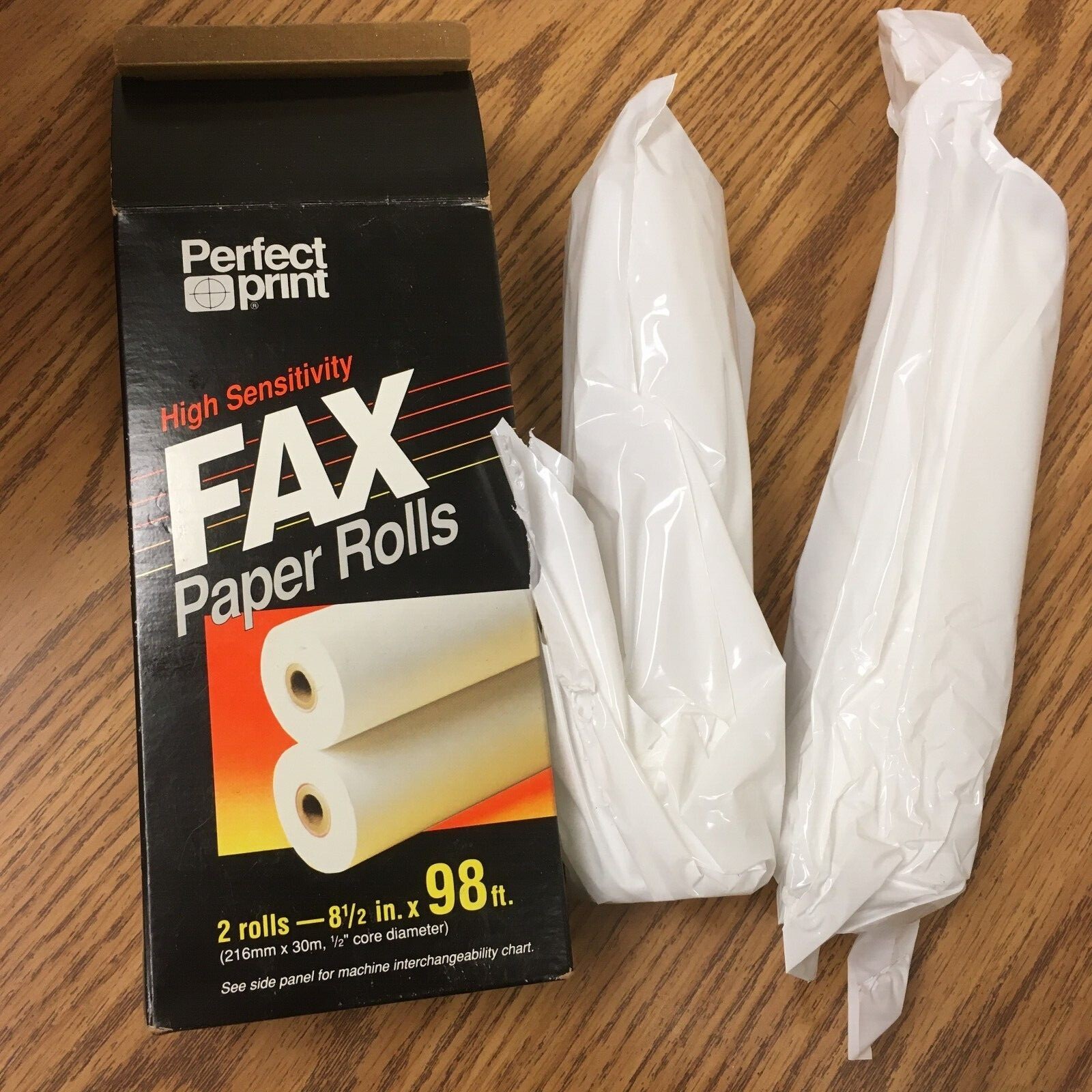 Print High Sensitivity Thermal Fax Paper Rolls 98ft Pack of 2 for sale ...