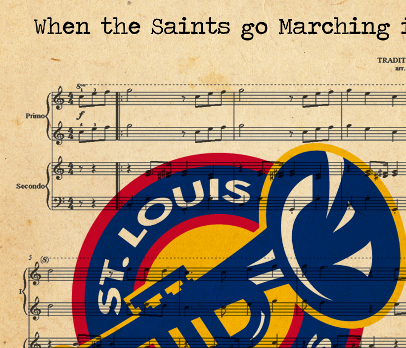 Stl Blues Trumpet Logo St. Louis Blues W. C. Handy Sheet Music For