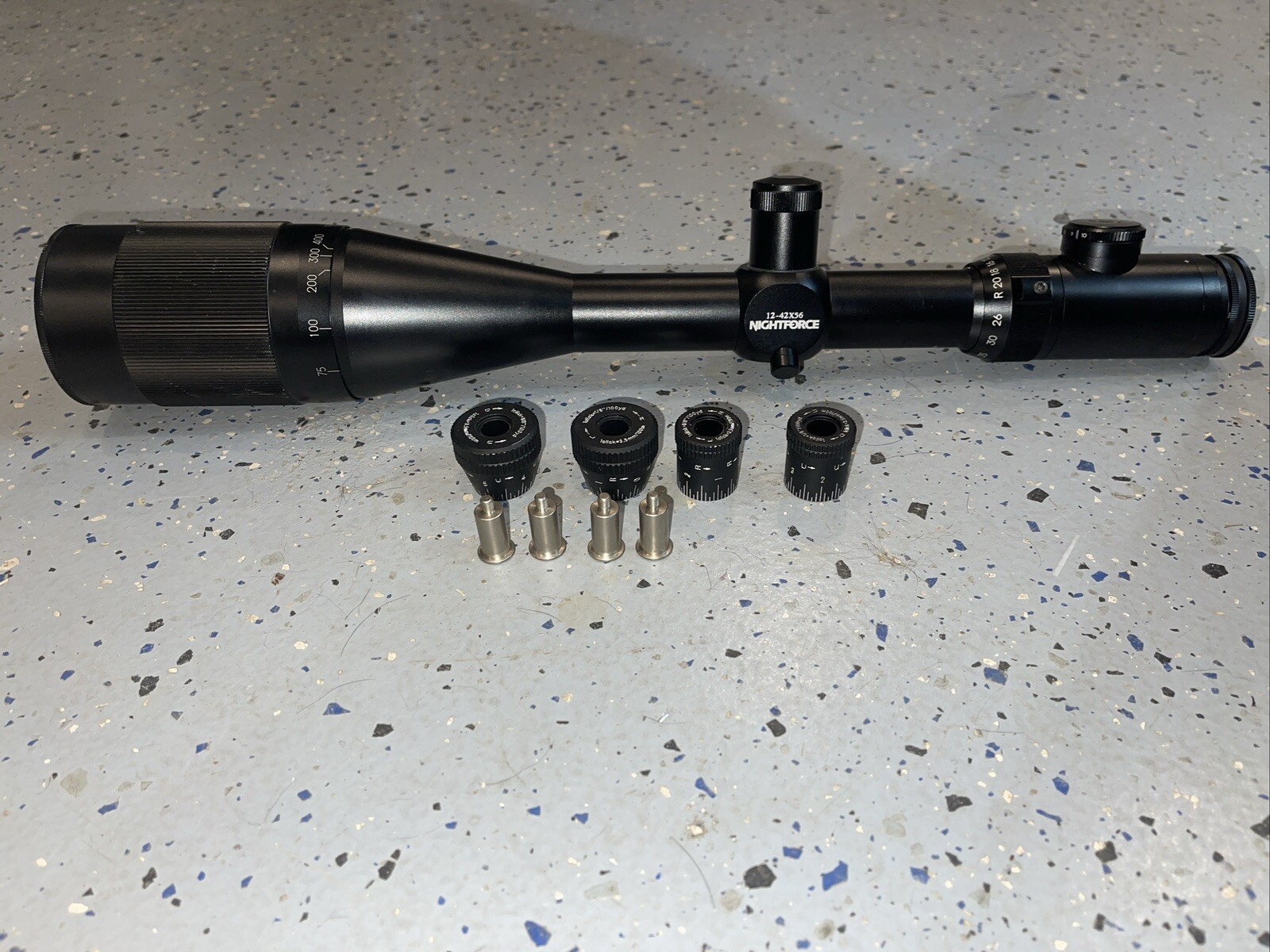 Nightforce BR Benchrest 12-42X56 SFP NP2 DD illuminated Riflescope C107 ...