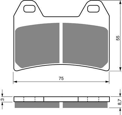 Brake Disc Pads Front R/H Goldfren for 2009 Benelli TNT 899S Tornado ...
